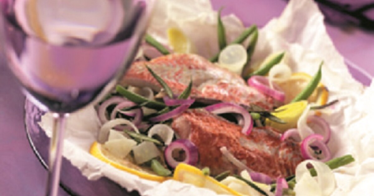 (Rode) Mul in een pakketje | Visrecepten.nl