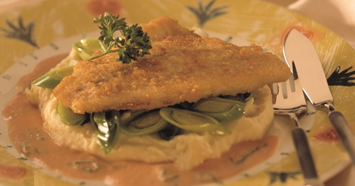 Gebakken dorade met tomaten-basilicumsaus | Visrecepten.nl